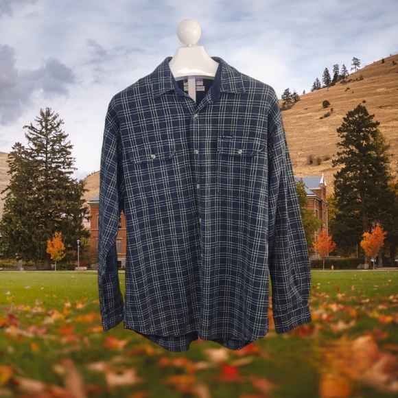 Columbia | Shirts | Y2k Cotton Flannel Shirt | Poshmark